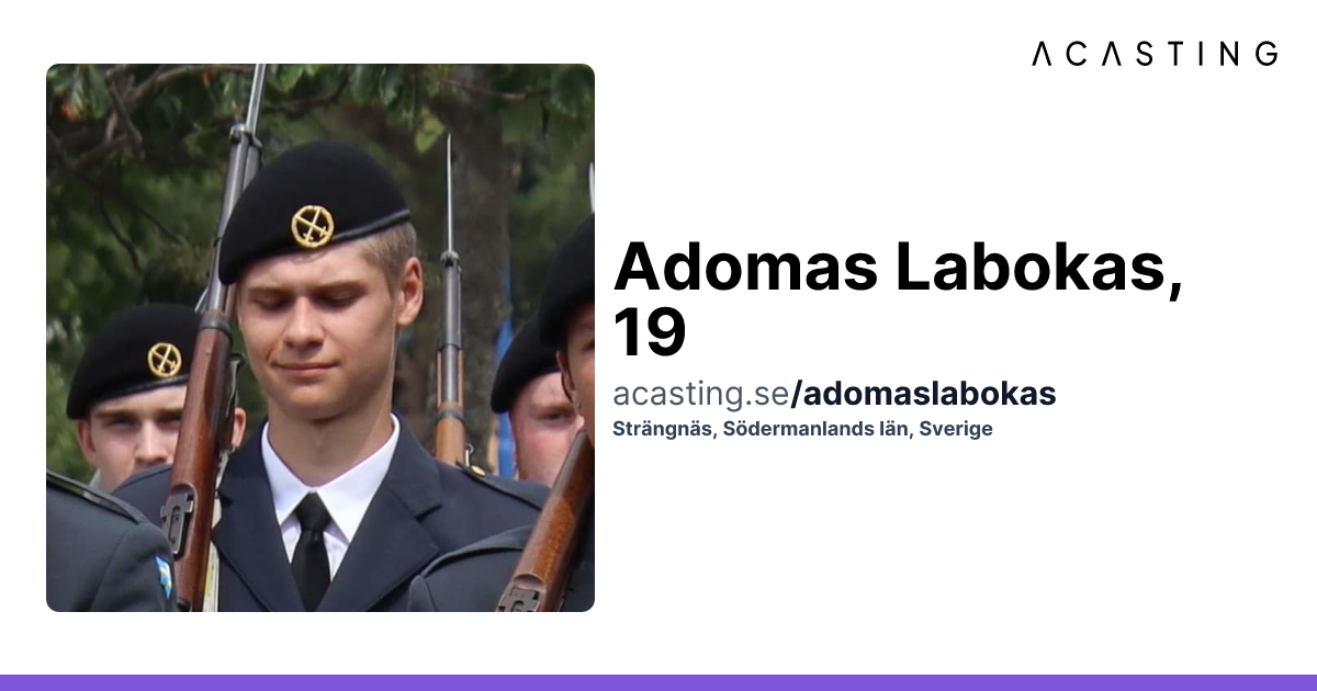 Adomas Labokas | Skådespelare | ACASTING