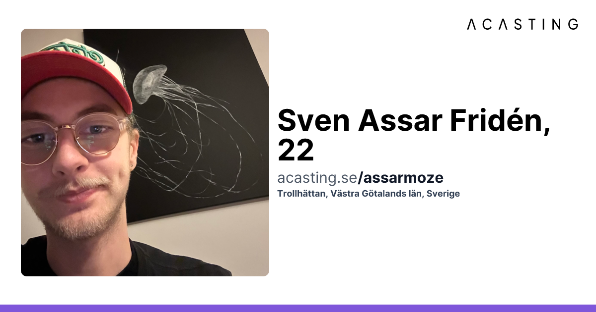 Sven Assar Fridén | Skådespelare | ACASTING