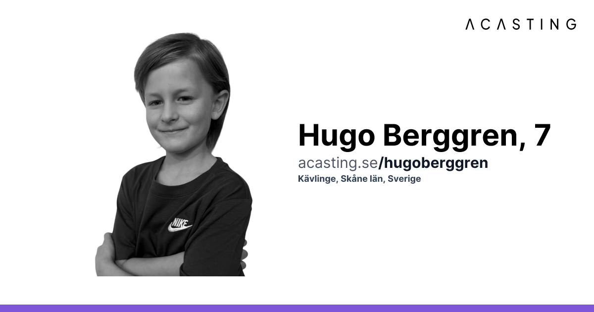 Hugo Berggren | Skådespelare | ACASTING