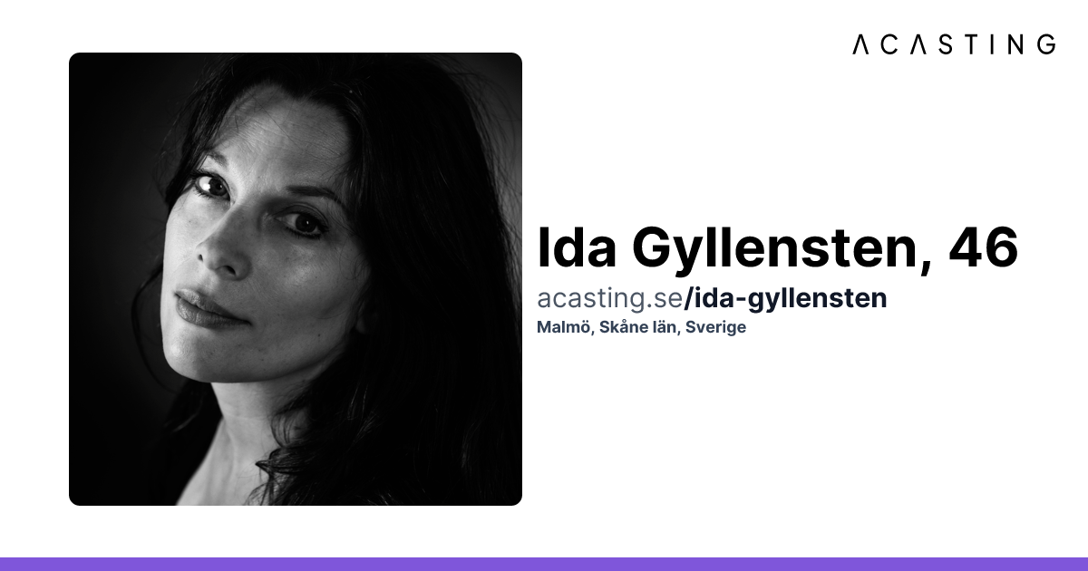 Ida Gyllensten | Skådespelare | ACASTING