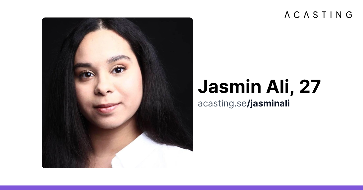 Jasmin Ali | Skådespelare | ACASTING