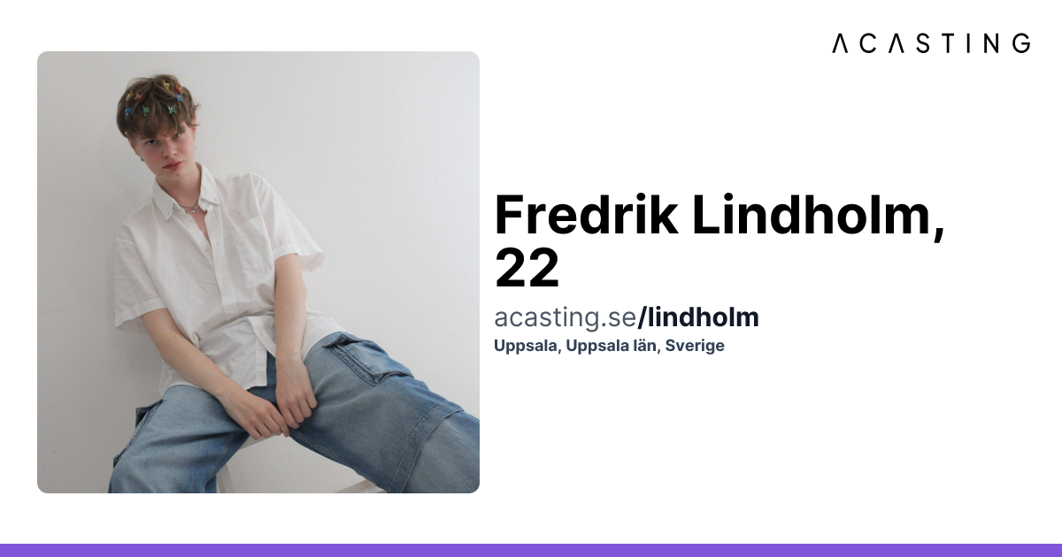 Fredrik Lindholm | Modell | ACASTING