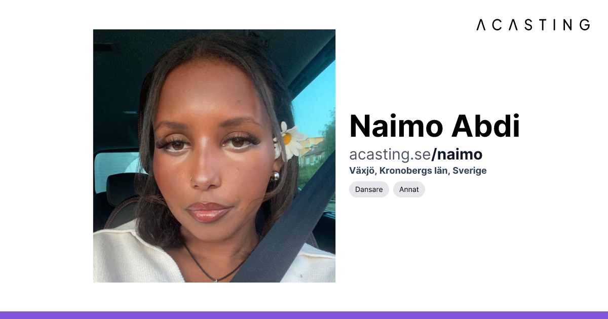 Naimo Abdi | Artist | Annat | ACASTING