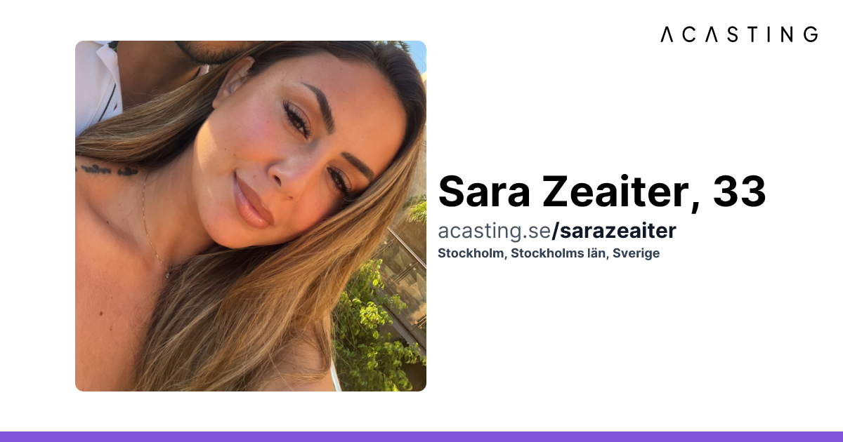 Sara Zeaiter | ACASTING